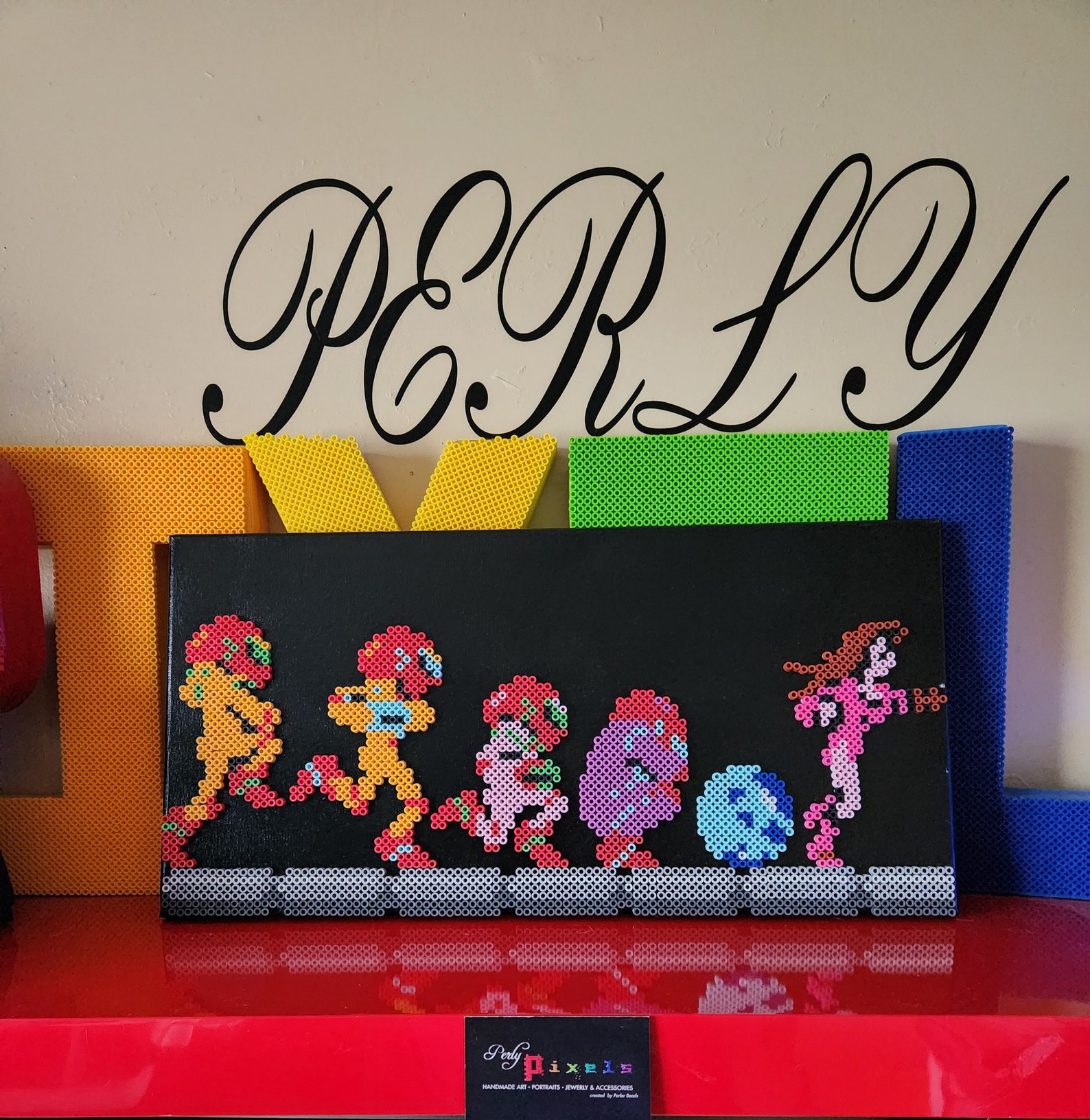 Metroid Perler Samus Aran Perler Samus Perler Pixel Art - Etsy