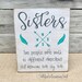Custom Sister Sign, Sister Sign, Sister Christmas Gift, Sister Present ...