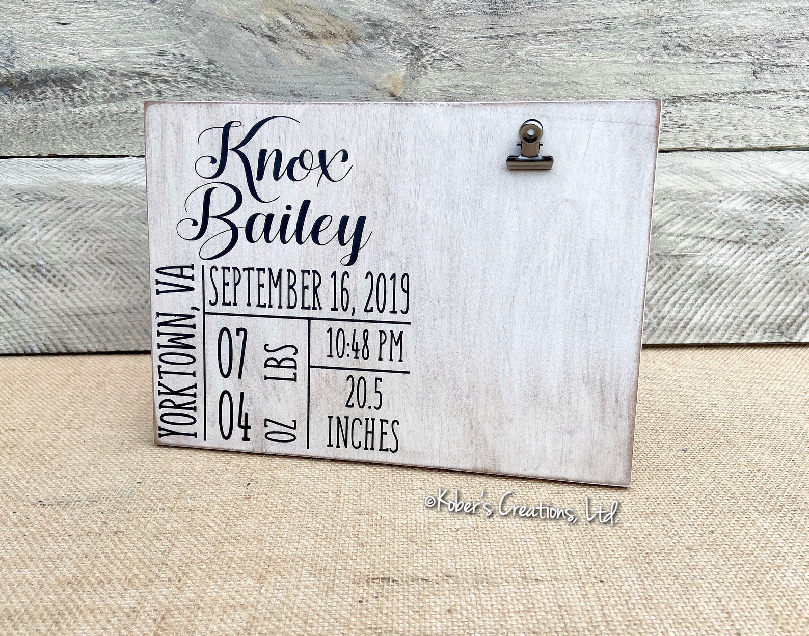 Personalized Baby Birth Stats Picture Frame Birth | Etsy
