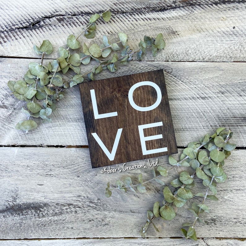Small Love Sign, Small Home Sign, Custom Love Sign, Custom Home Sign ...
