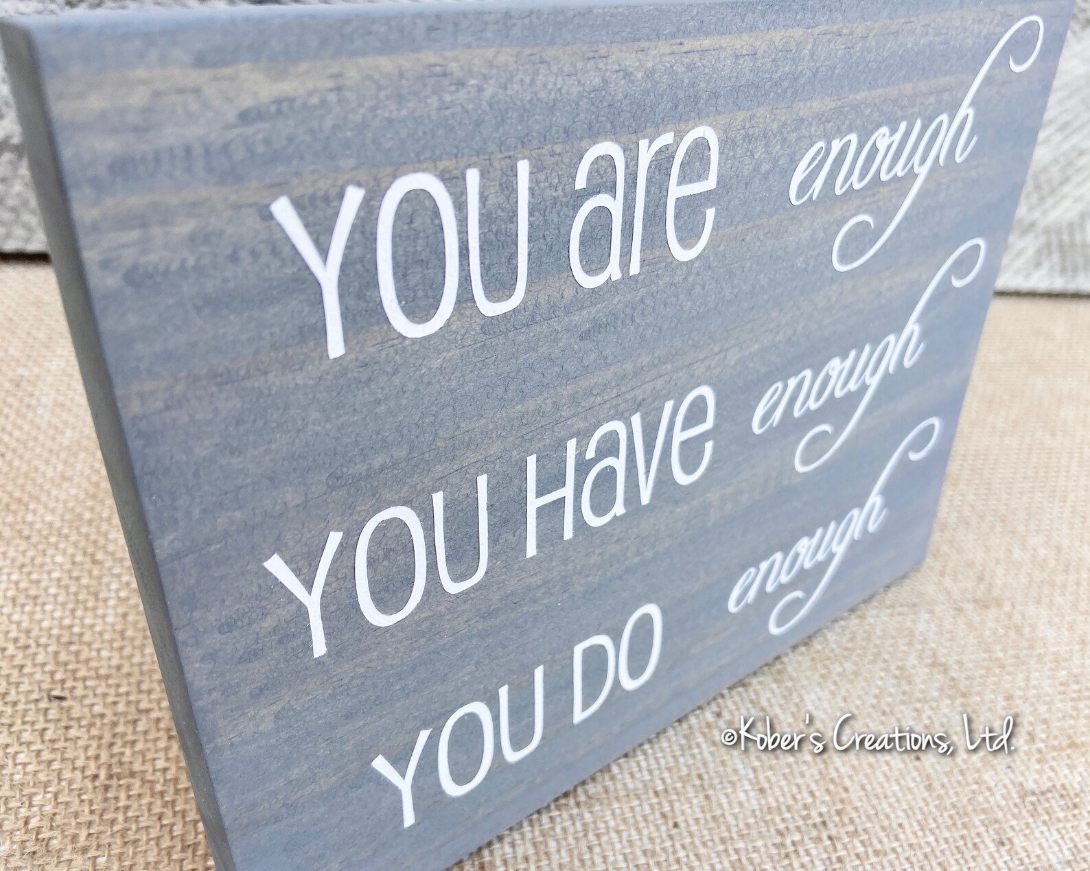You Are Enough You Have Enough You Do Enough Wood Sign, Strong Woman ...