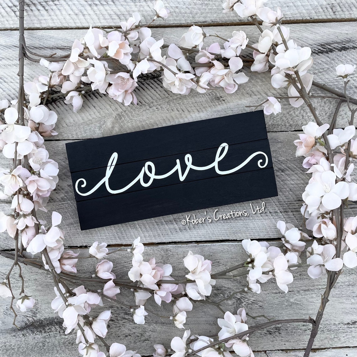 Love Rustic Pallet Style Wood Sign Rustic Love Sign Small - Etsy