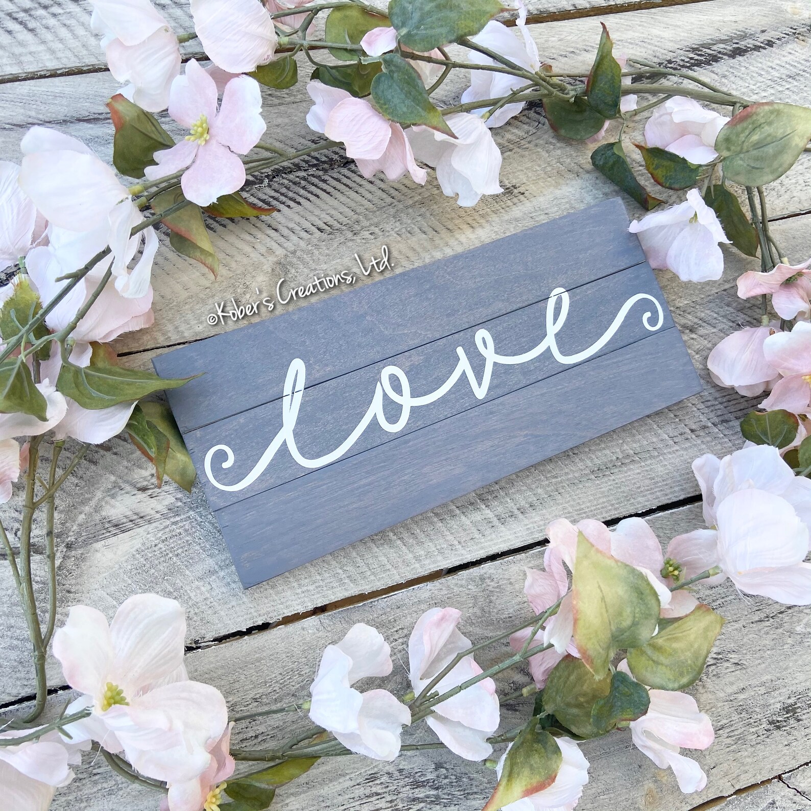 Love Rustic Pallet Style Wood Sign Rustic Love Sign Small - Etsy