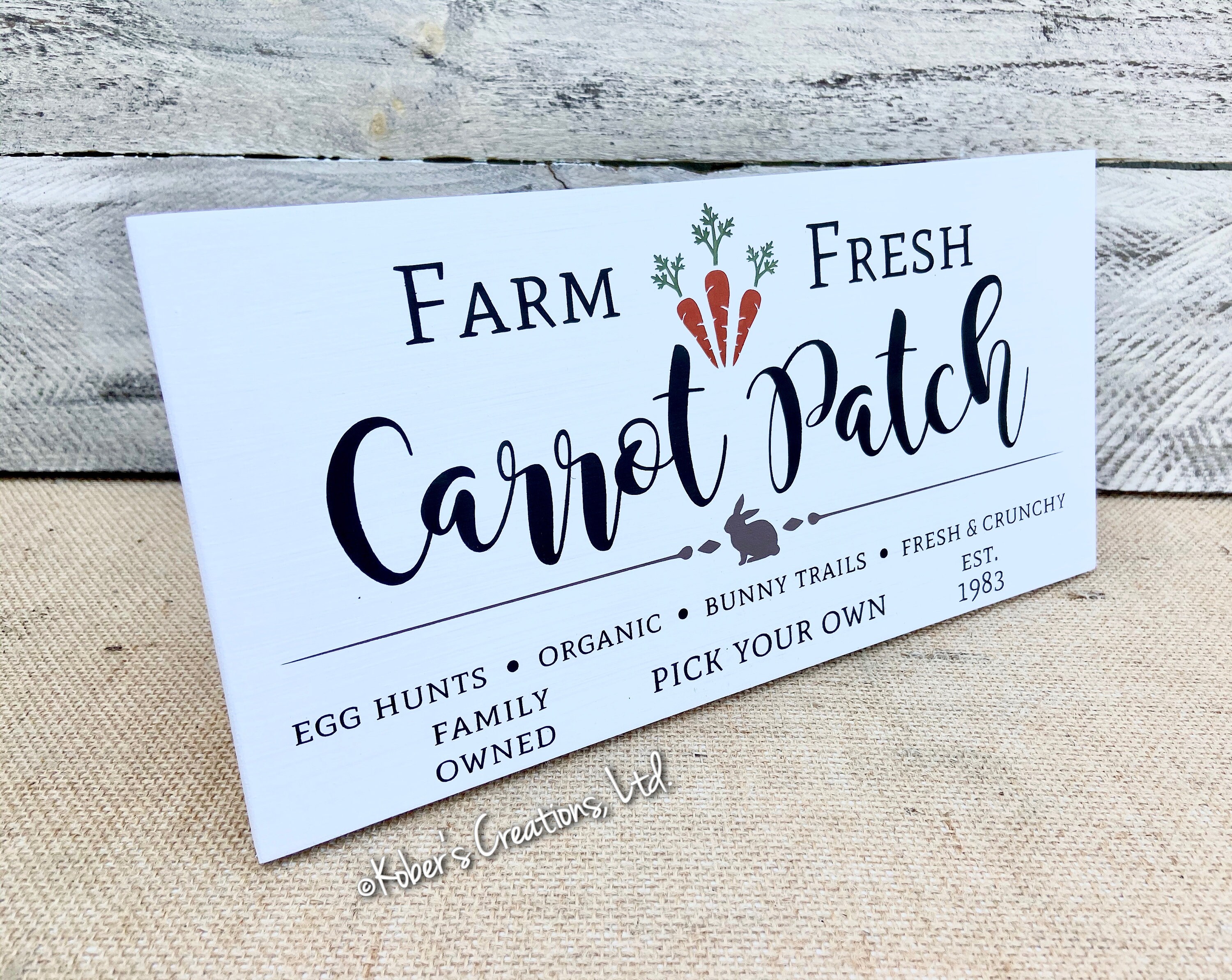 Farm Fresh Carrot Patch Sign Easter Sign Carrot Patch Sign | Etsy