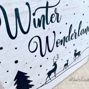 Winter Wonderland Wood Sign Rustic Winter Sign Farmhouse | Etsy