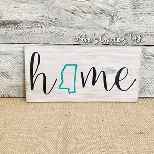 Home State Sign, Wood Home Sign, Home Outline State Sign, Closing Gift ...