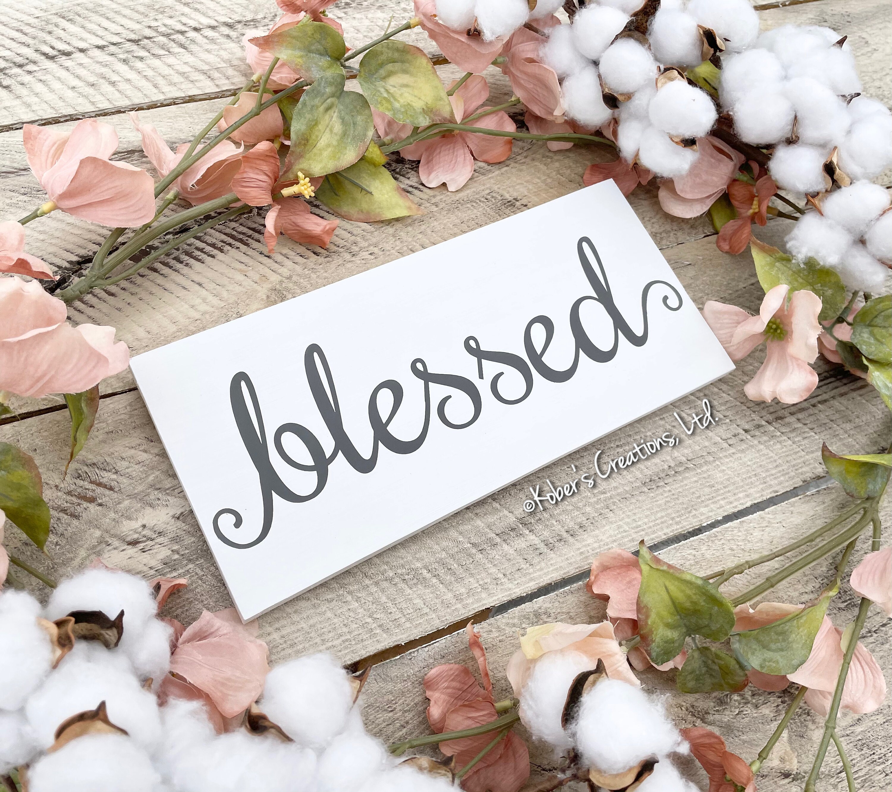 Blessed Wood Sign Rustic Blessed Sign Small Blessed Sign | Etsy
