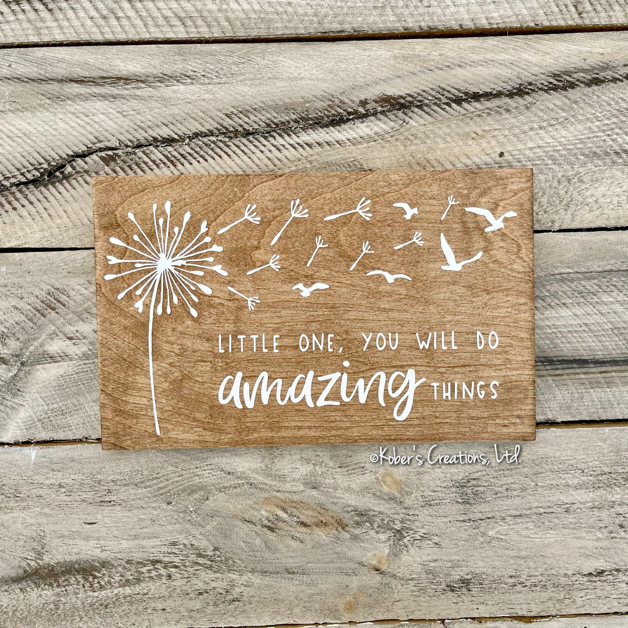 Little One You Will Do Amazing Things Wood Sign Nursery - Etsy