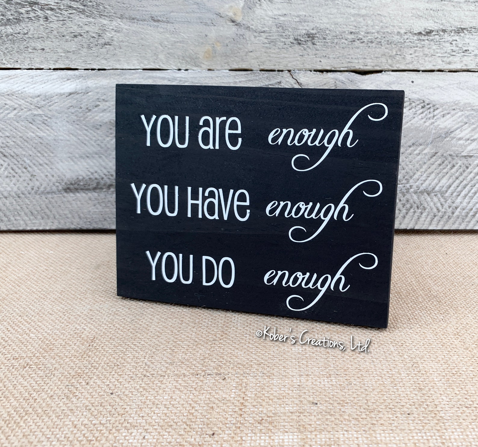 You Are Enough You Have Enough You Do Enough Wood Sign, Strong Woman ...