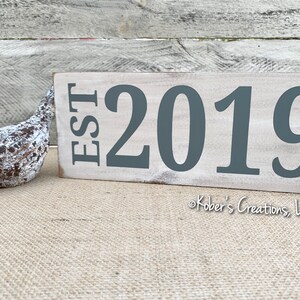 Rustic Established Sign Wall Décor Custom Established Sign - Etsy