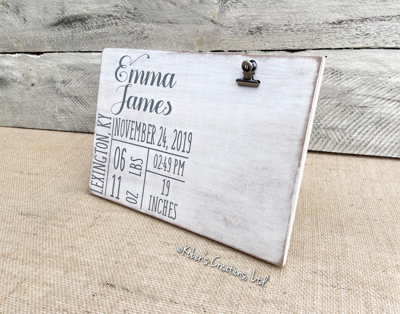 Personalized Baby Birth Stats Picture Frame Birth | Etsy