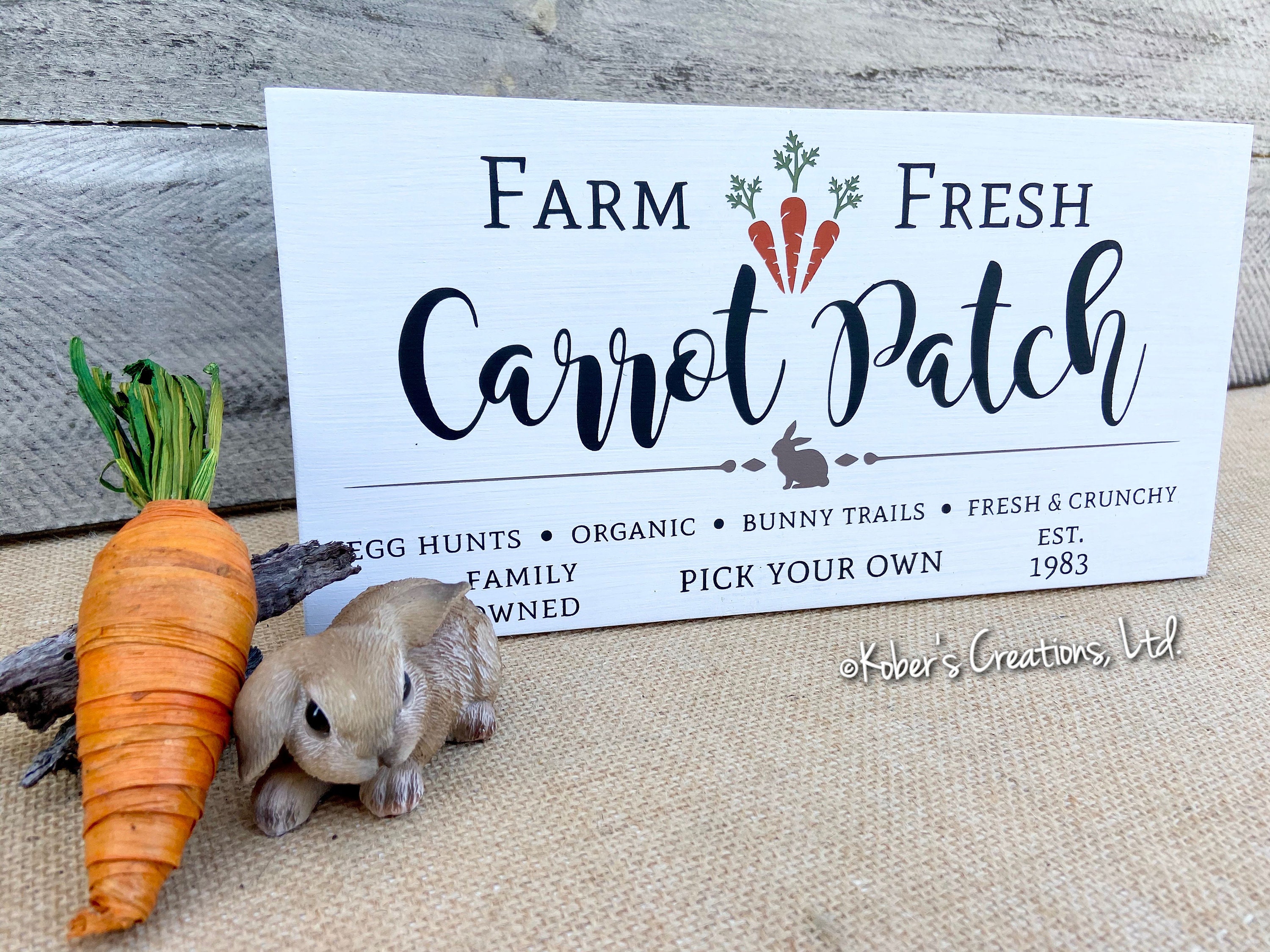 Farm Fresh Carrot Patch Sign Easter Sign Carrot Patch Sign | Etsy