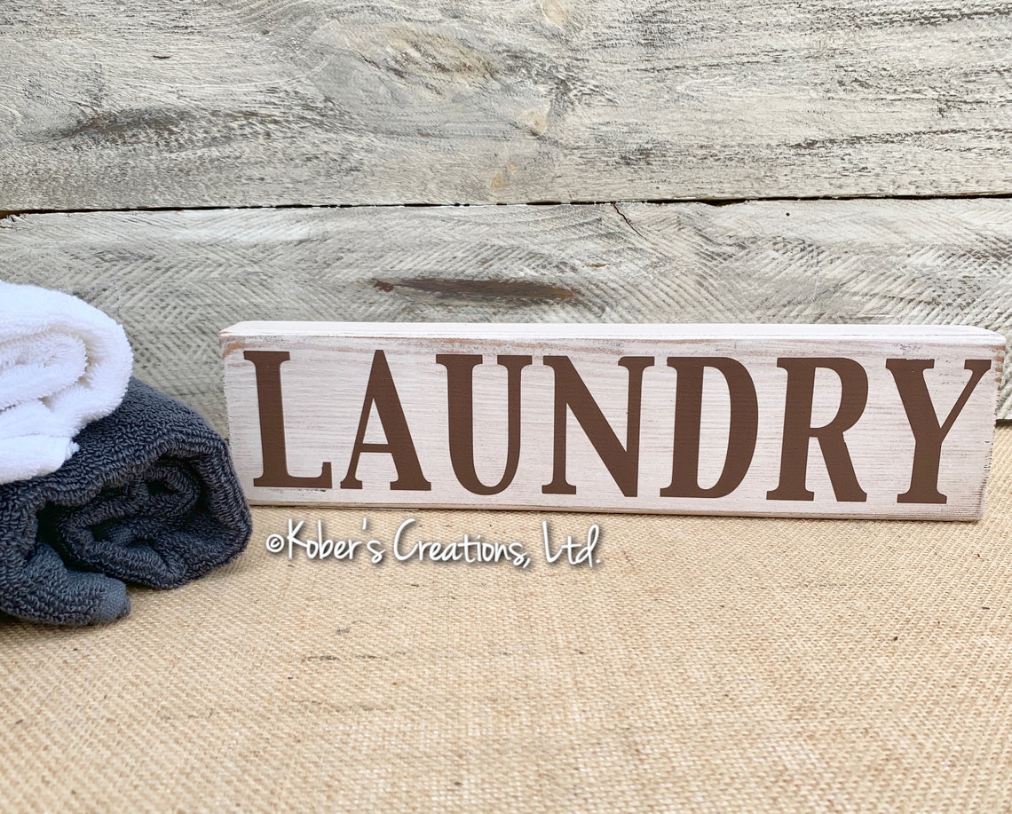 Laundry Shelf Sign Laundry Sign Laundry Room Decor Laundry - Etsy