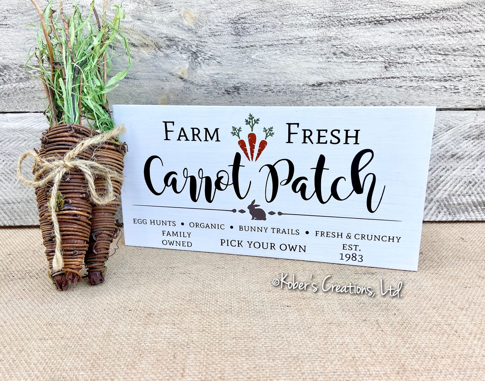 Farm Fresh Carrot Patch Sign Easter Sign Carrot Patch Sign | Etsy