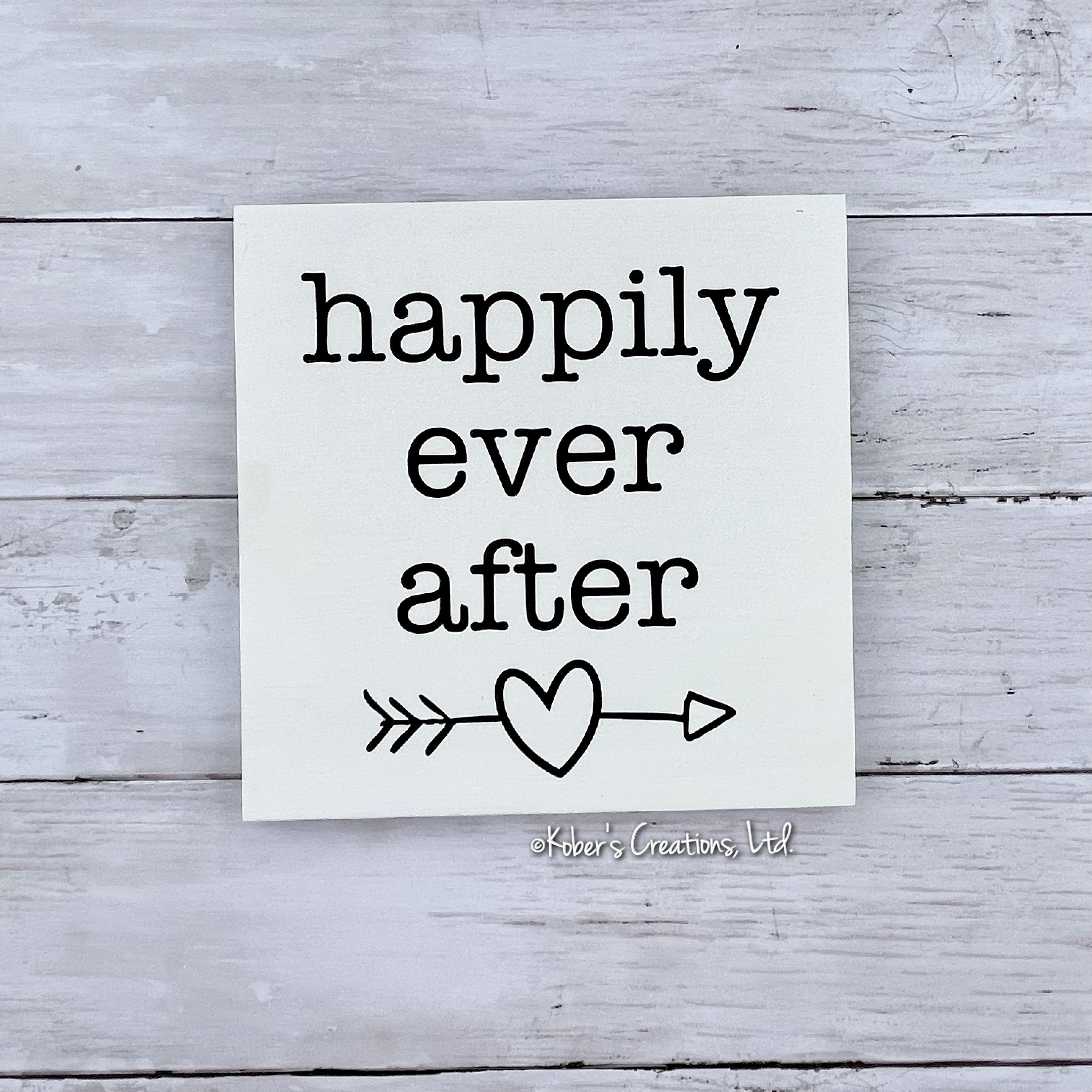Happily Ever After Sign Bride and Groom Sign Wedding Gift | Etsy