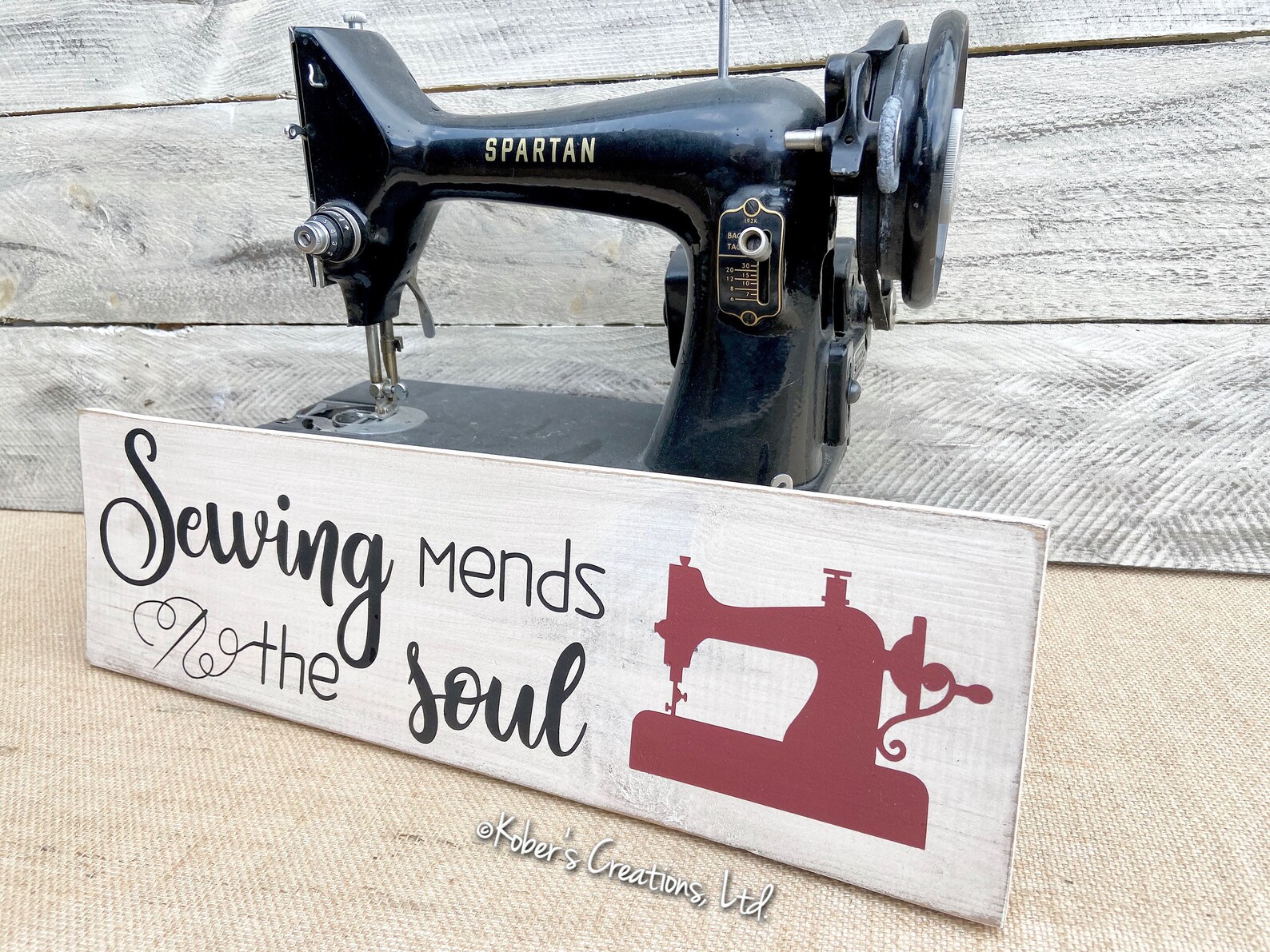 Sewing Mends the Soul Sign, Inspirational Sign, Sewing Room Sign ...