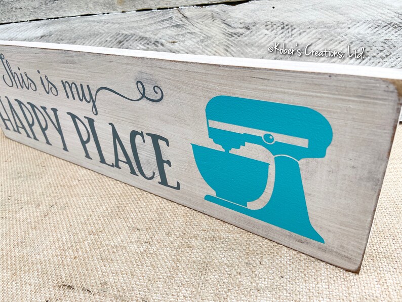 This is My Happy Place Cooking Sign Kitchen Sign Kitchen | Etsy