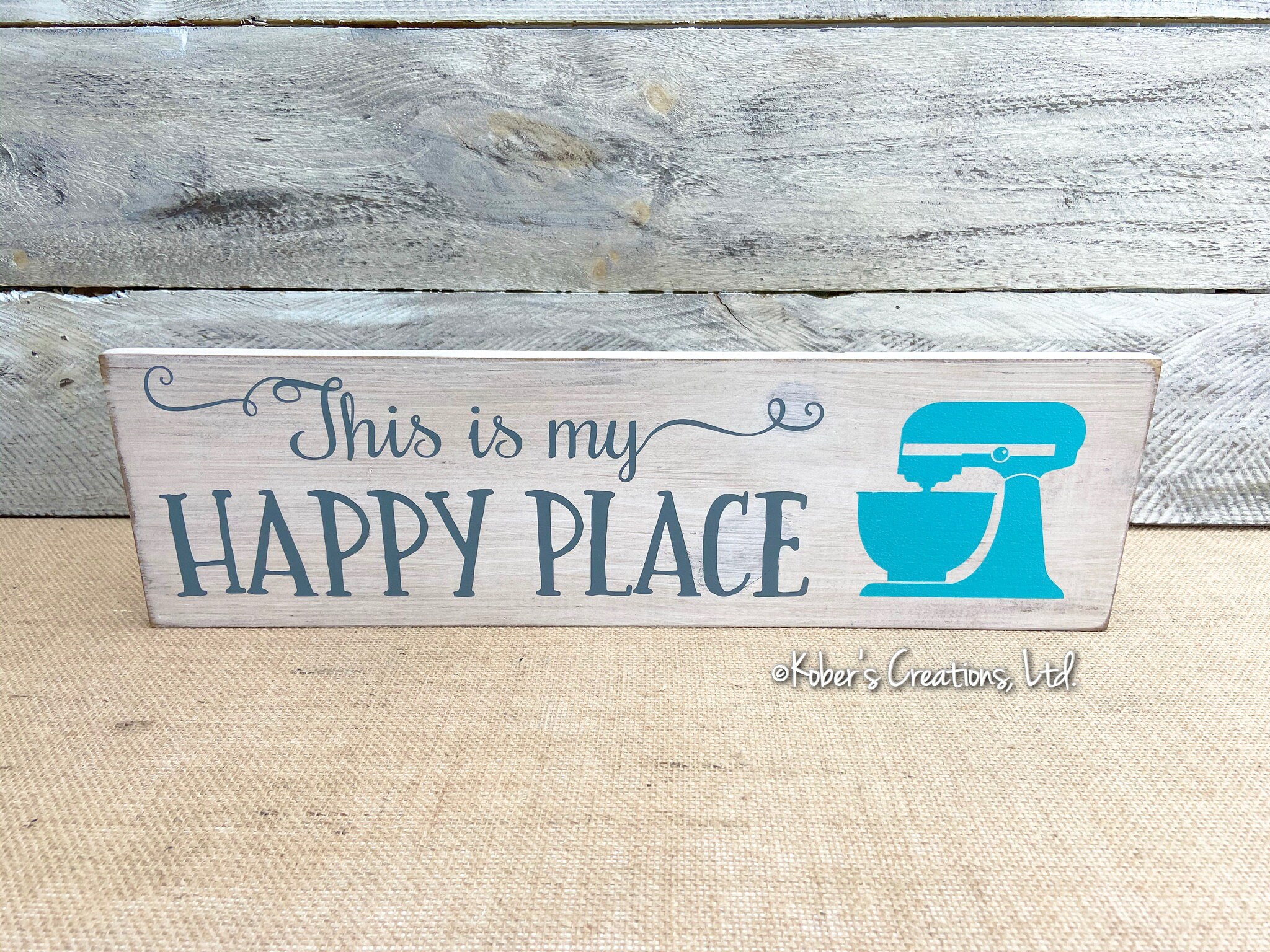 This is my Happy Place Cooking Sign Kitchen Sign Kitchen | Etsy