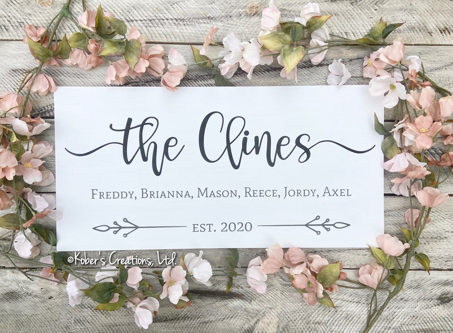 Custom Last Name Sign Custom Name Sign Family Sign | Etsy