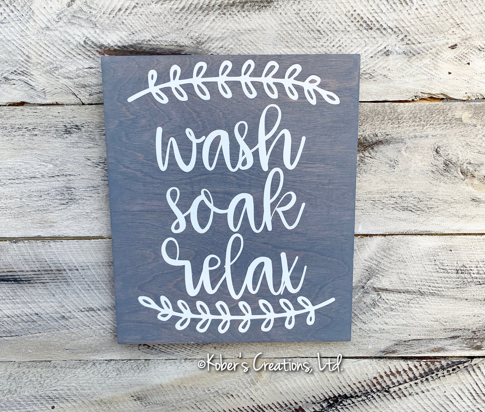 Wash Soak Relax Spa Sign Spa Art Bathroom Art Relax Sign | Etsy