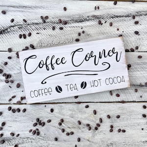 Coffee Corner Sign, Coffee Décor, Coffee Sign, Coffee Station Décor ...