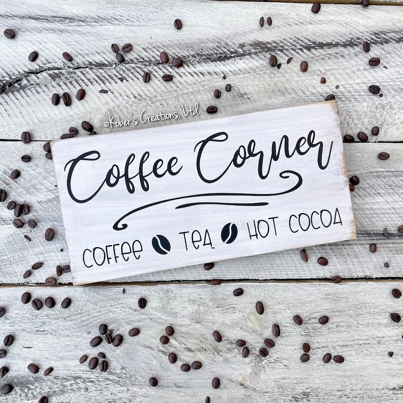 Coffee Corner Sign Coffee Décor Coffee Sign Coffee Station - Etsy