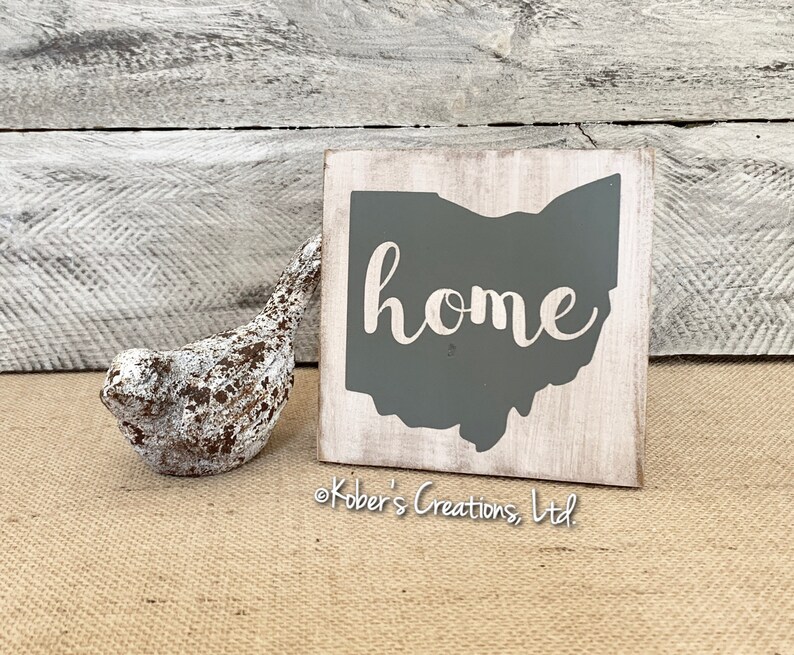 Custom State Outline Home Sign Rustic Home Sign Custom Home | Etsy