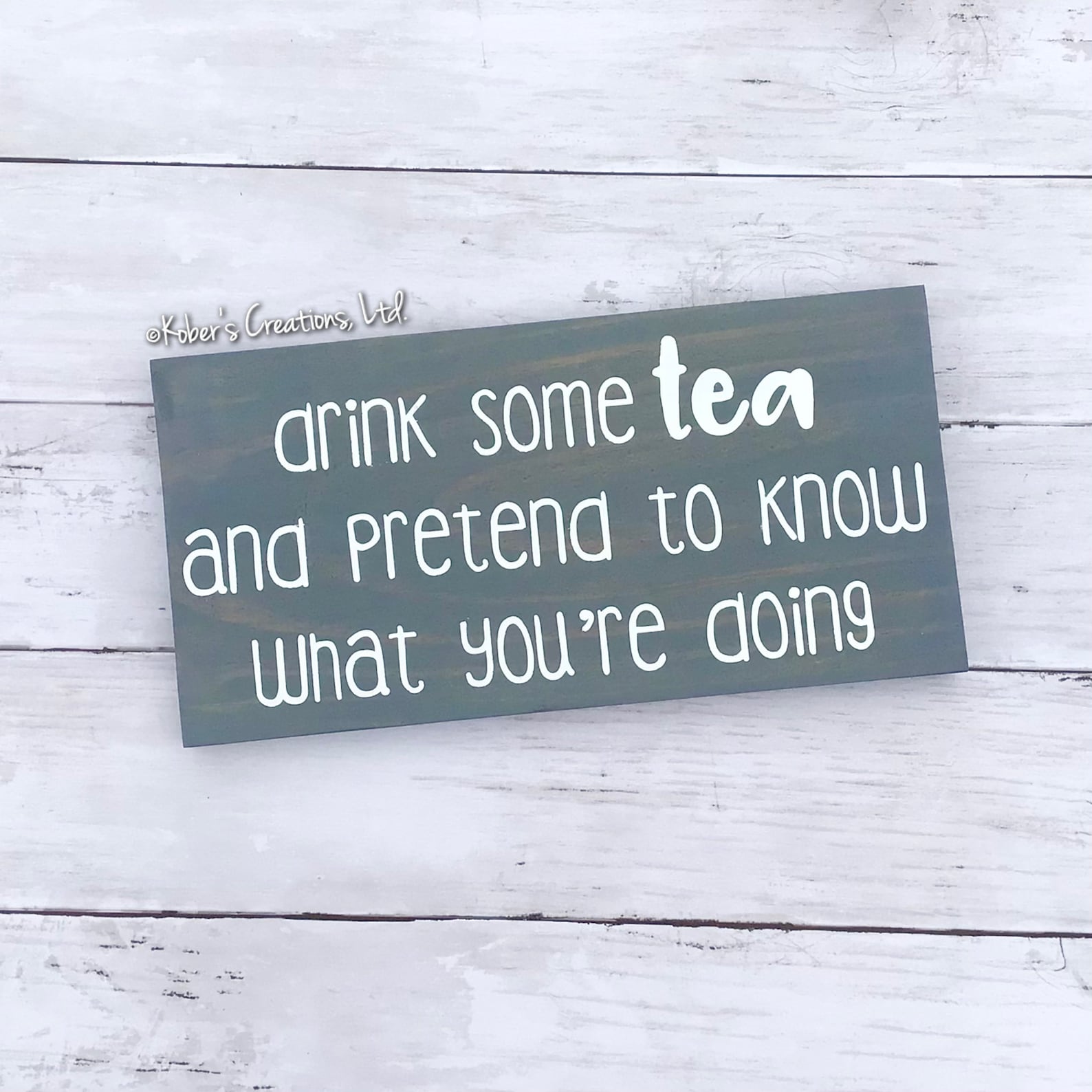Drink Some Tea Sign Tea Sign Tea Decor Tea Lover Sign - Etsy