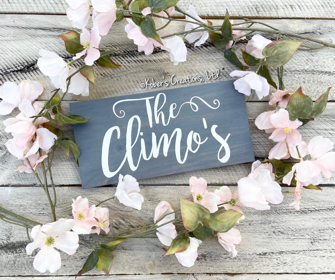 Custom Last Name Sign, Custom Name Sign, New Couple Sign, Personalized ...