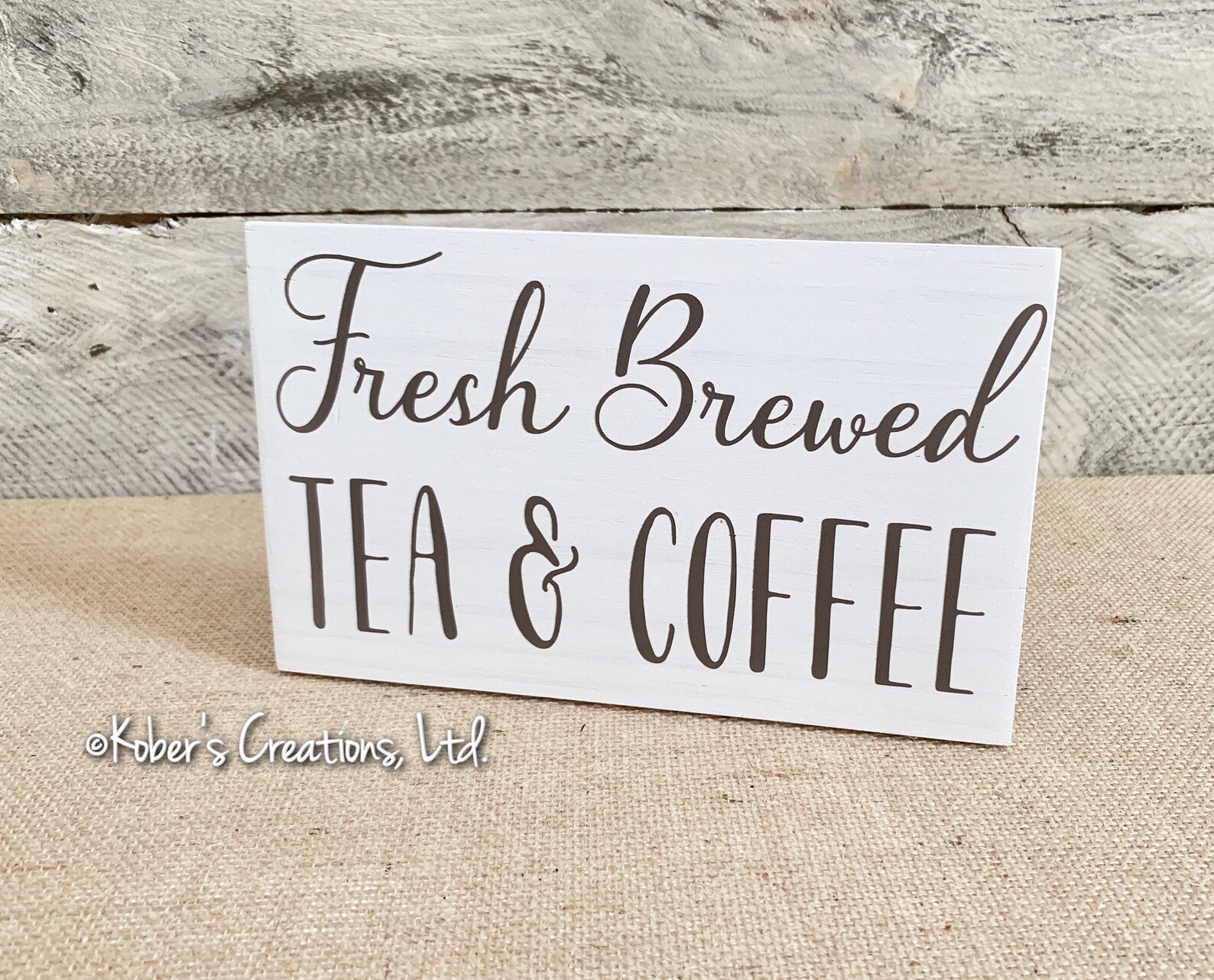 Fresh Brewed Tea & Coffee Wood Sign Coffee Décor Coffee - Etsy