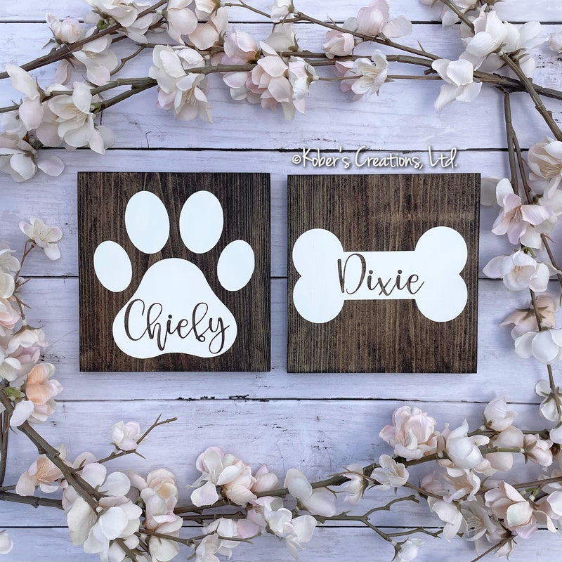 Paw Print Sign - Etsy