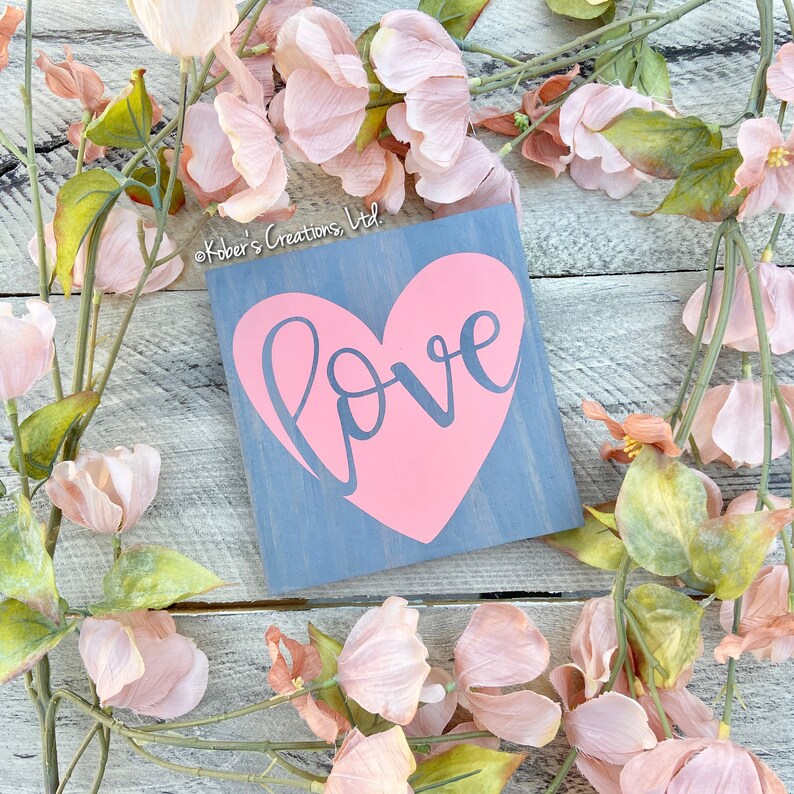 Small Love Sign Love Heart Sign Custom Love Sign Love - Etsy