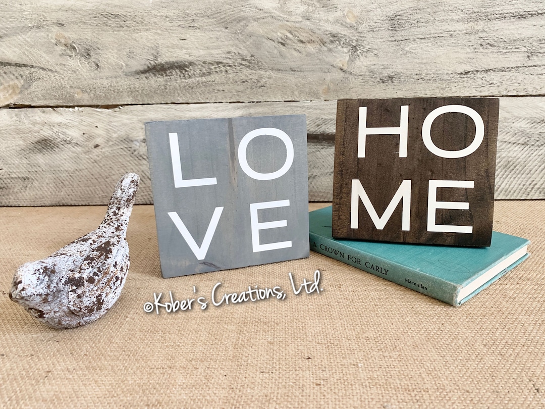 Small Love Sign, Small Home Sign, Custom Love Sign, Custom Home Sign ...