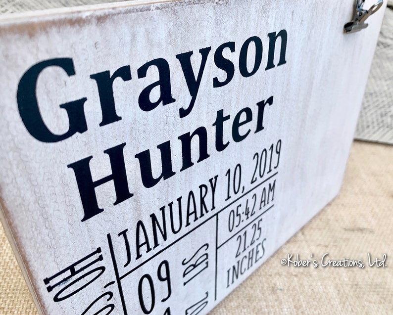 Personalized Baby Birth Stats Picture Frame Birth | Etsy