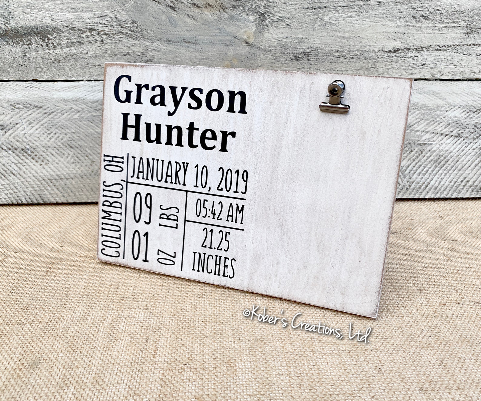 Personalized Baby Birth Stats Picture Frame Birth | Etsy