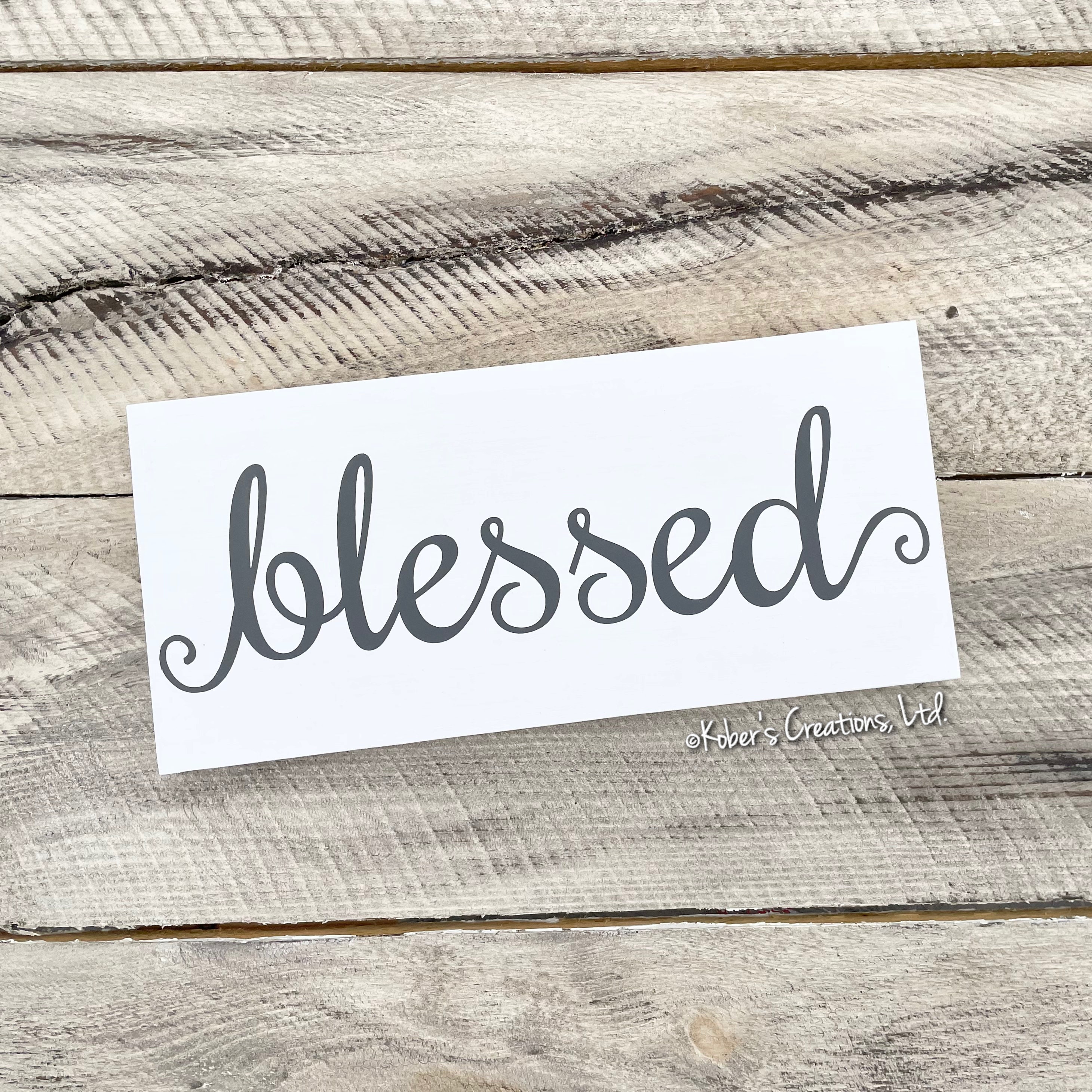 Blessed Wood Sign Rustic Blessed Sign Small Blessed Sign | Etsy
