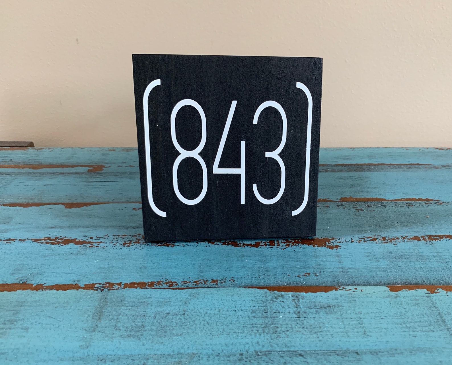 Custom Area Code Sign Small Custom Sign Rustic Home Sign - Etsy