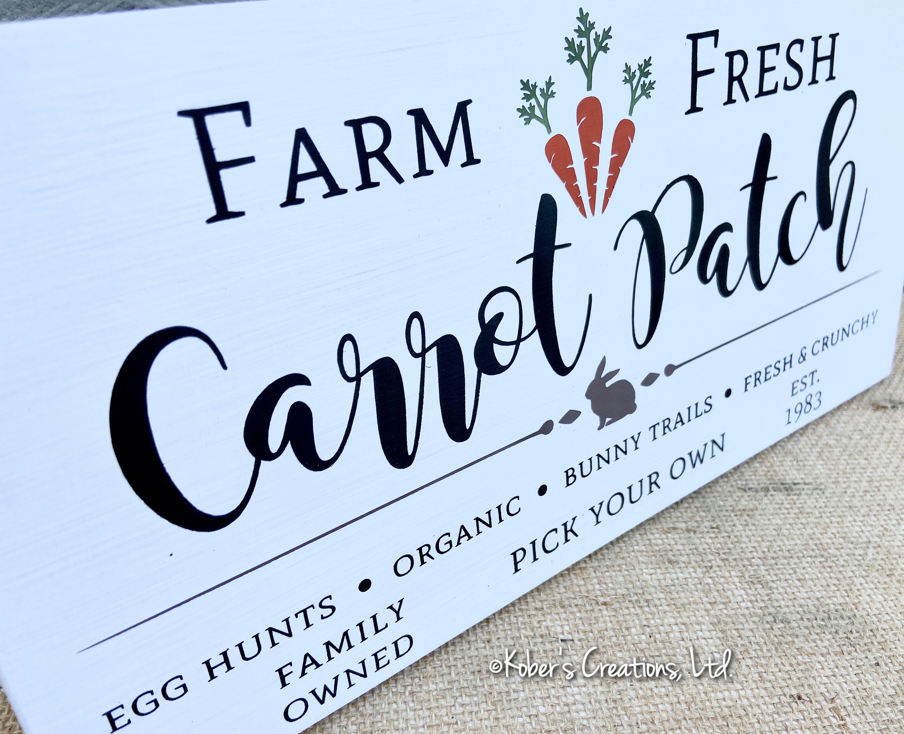 Farm Fresh Carrot Patch Sign Easter Sign Carrot Patch Sign | Etsy