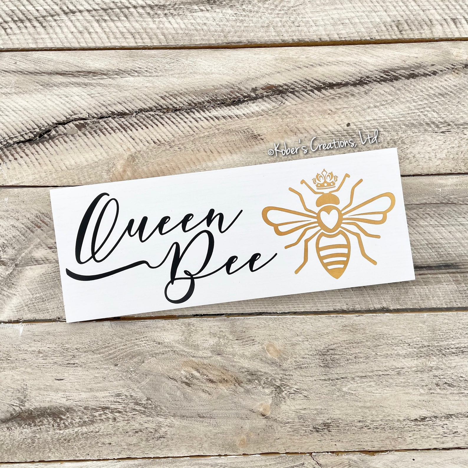 Queen Bee Wood Sign Honey Bee Décor Honey Bee Gift Bee - Etsy