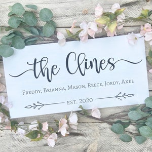 Custom Last Name Sign, Custom Name Sign, Family Sign, Personalized Name ...