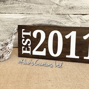 Rustic Established Sign Wall Décor Custom Established Sign | Etsy