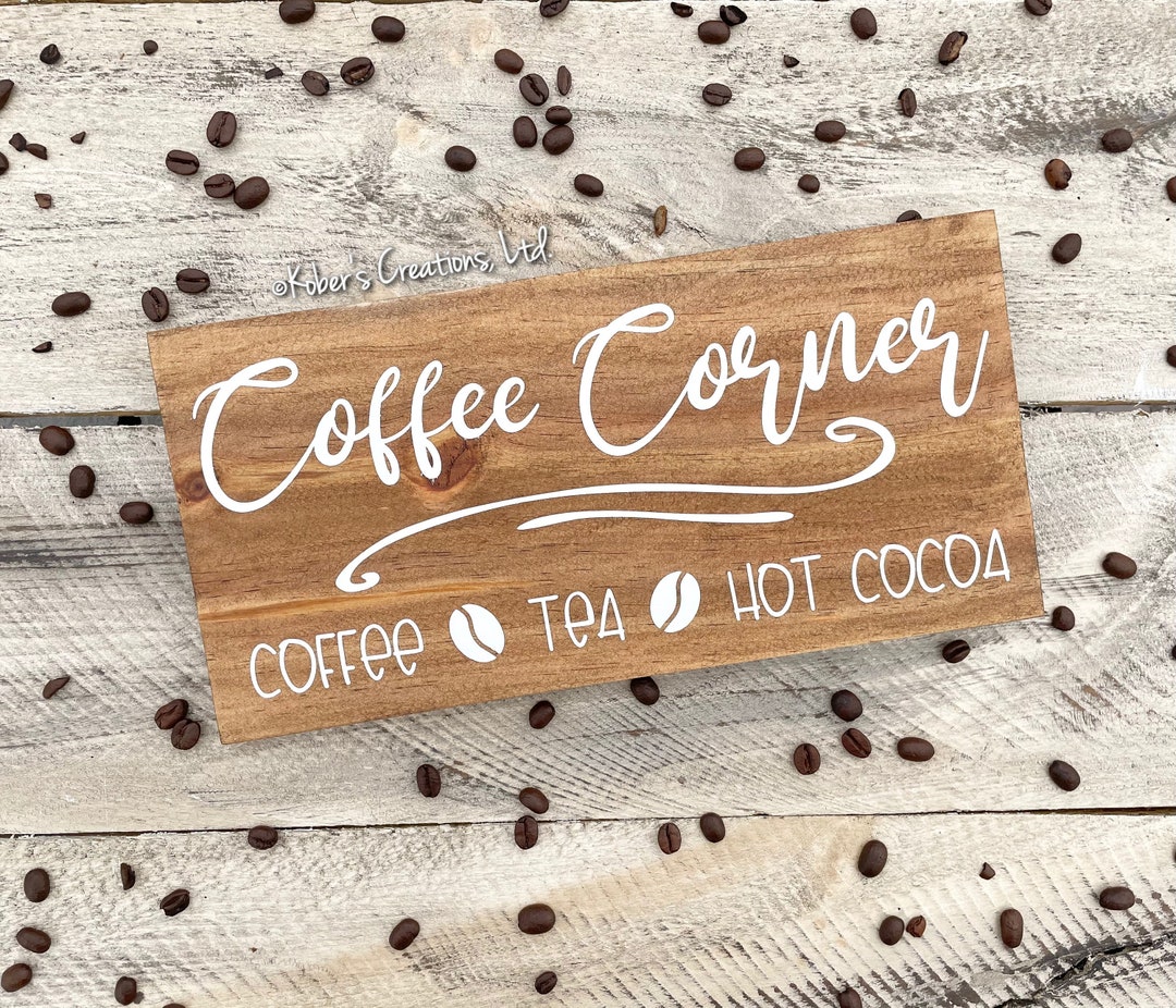 Coffee Corner Sign, Coffee Décor, Coffee Sign, Coffee Station Décor ...