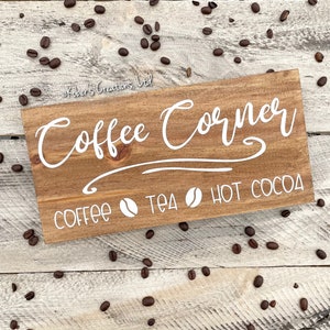 Coffee Corner Sign, Coffee Décor, Coffee Sign, Coffee Station Décor ...