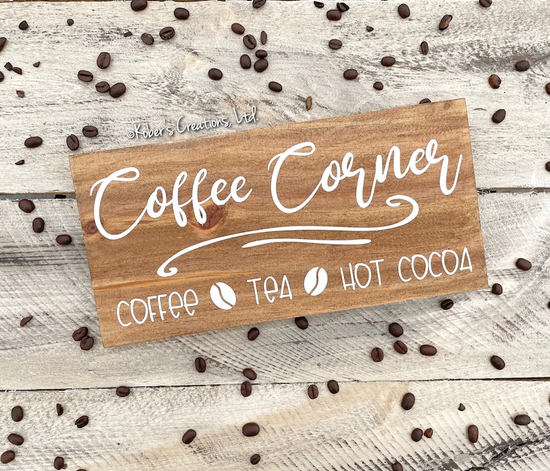 Coffee Corner Sign Coffee Décor Coffee Sign Coffee Station - Etsy