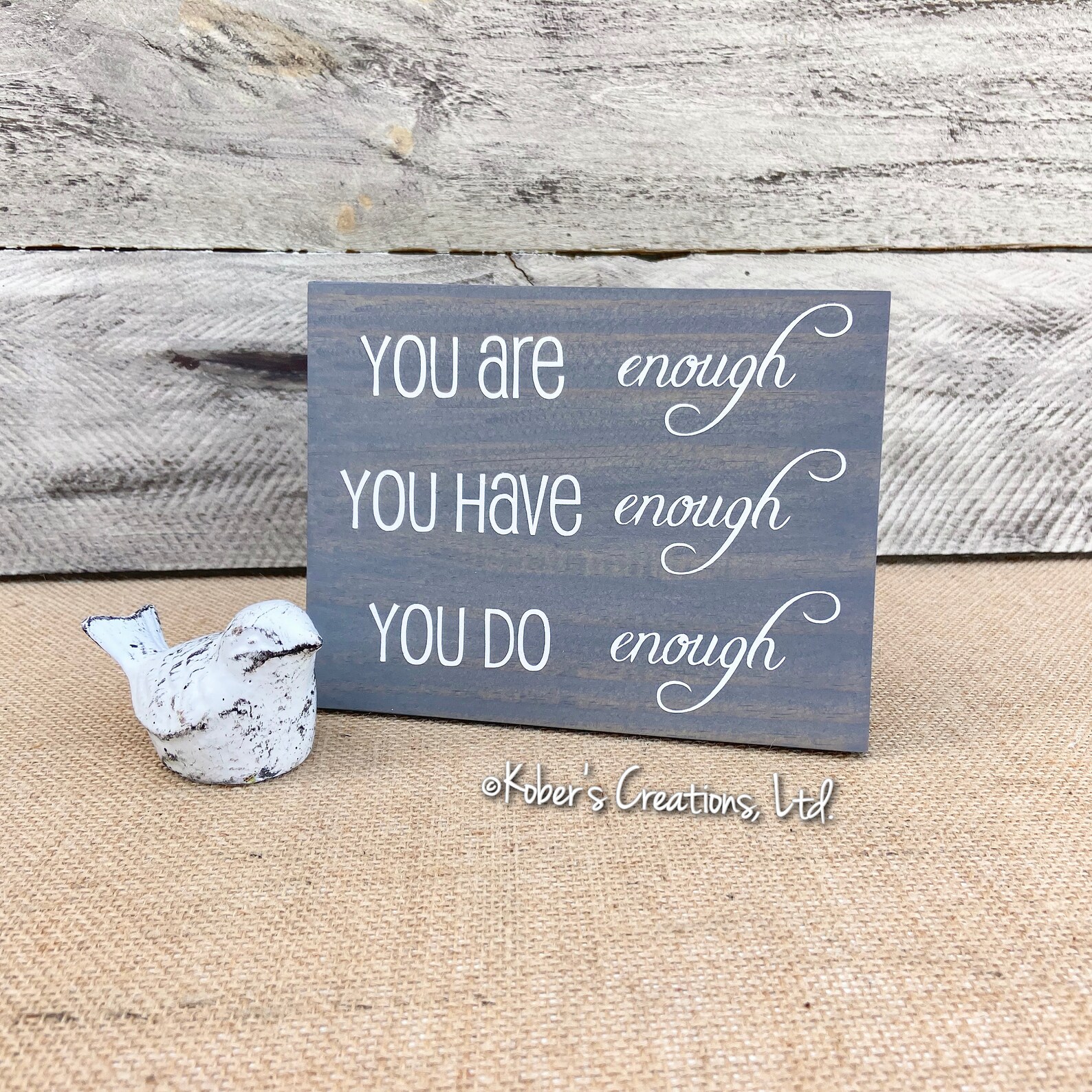 You Are Enough You Have Enough You Do Enough Wood Sign, Strong Woman ...