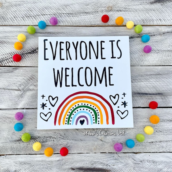 Everyone is Welcome - Etsy