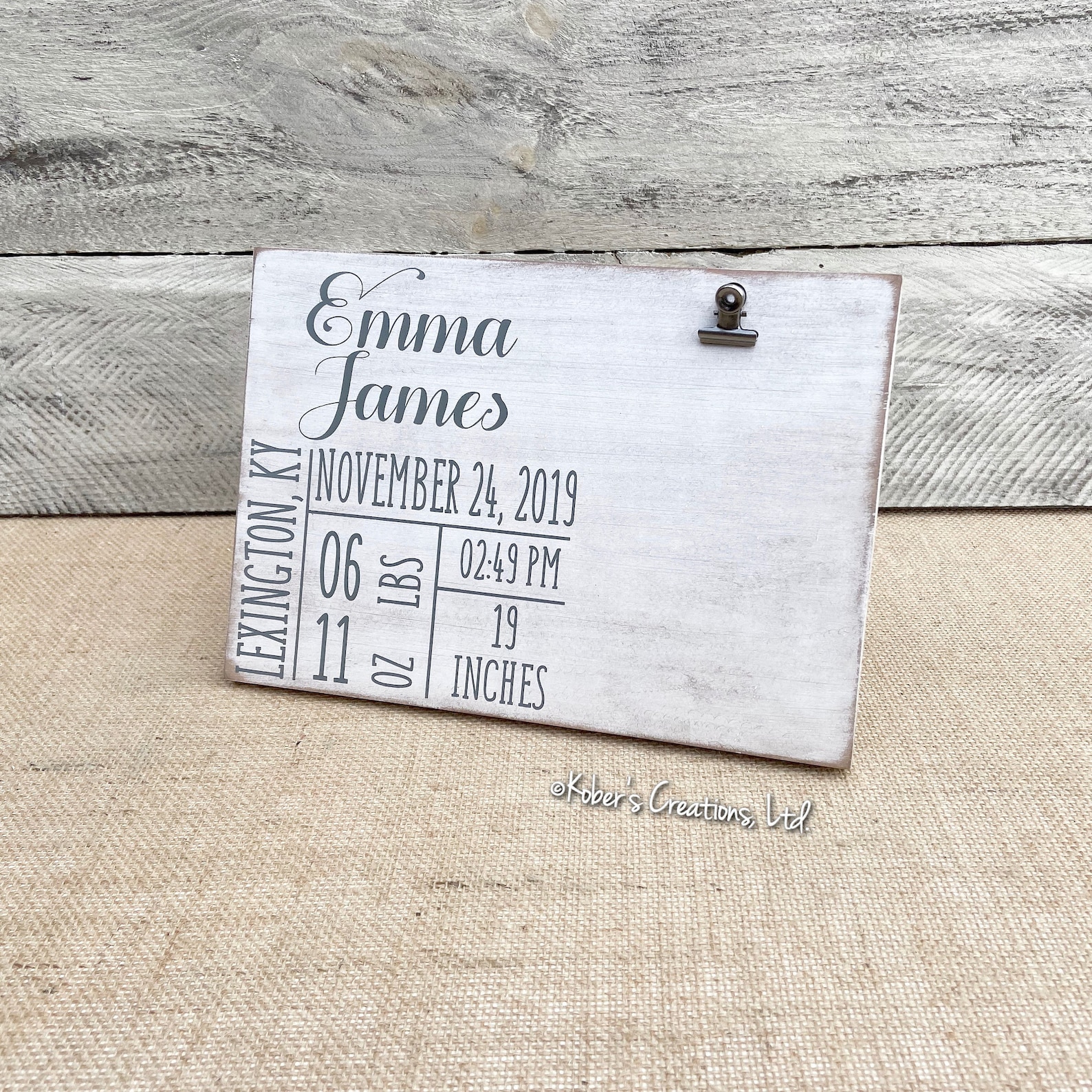 Personalized Baby Birth Stats Picture Frame Birth | Etsy