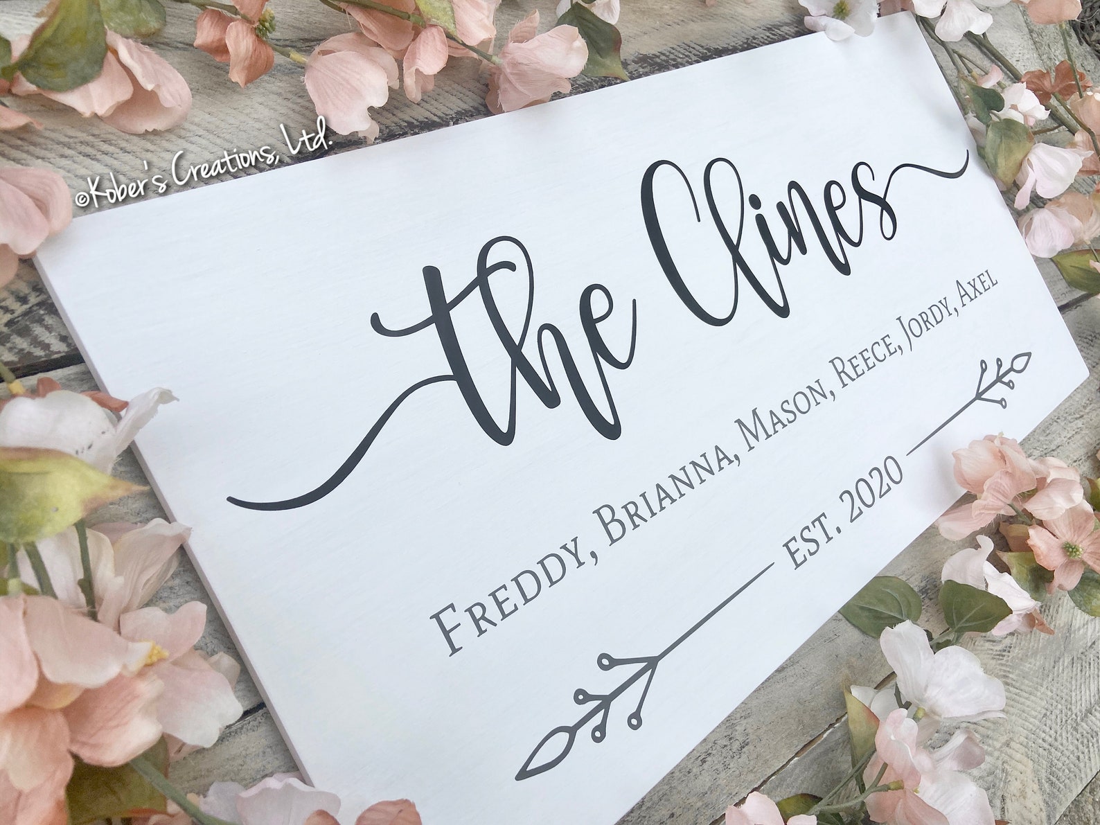 Custom Last Name Sign Custom Name Sign Family Sign | Etsy