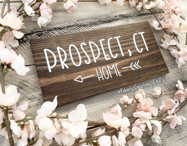 Wood Home Sign Rustic City Sign Rustic Hometown Sign - Etsy