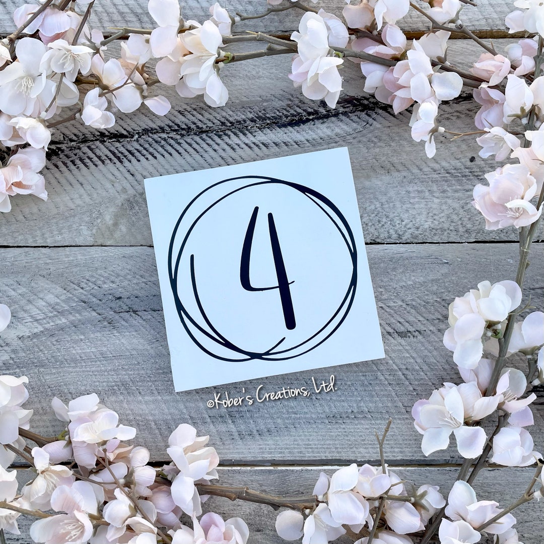 Small Family Number Sign, Farmhouse Wood Sign, Personalized Number Sign ...